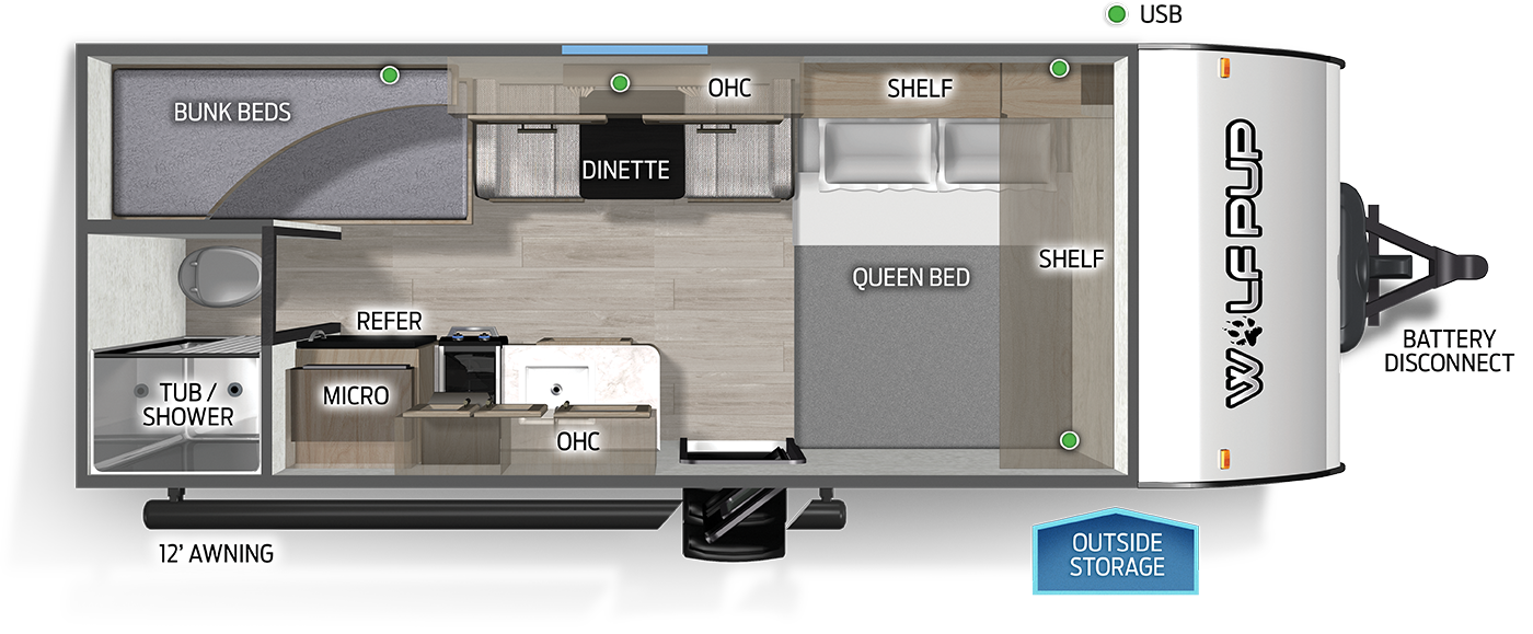 Cherokee Wolf Pup Travel Trailers | Cheyenne Camping Center